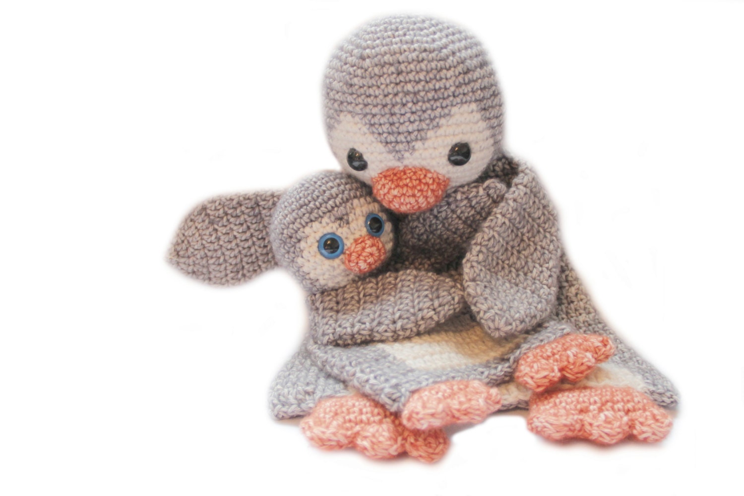 Duo Deal: Penguin Ragdoll and Baby Penguin mini Ragdoll | Etsy