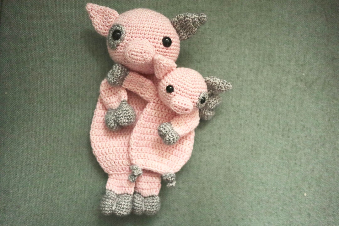 Duo Deal: Pig Ragdoll En Baby Pig Mini Ragdoll Gehaakt Amigurumi ...