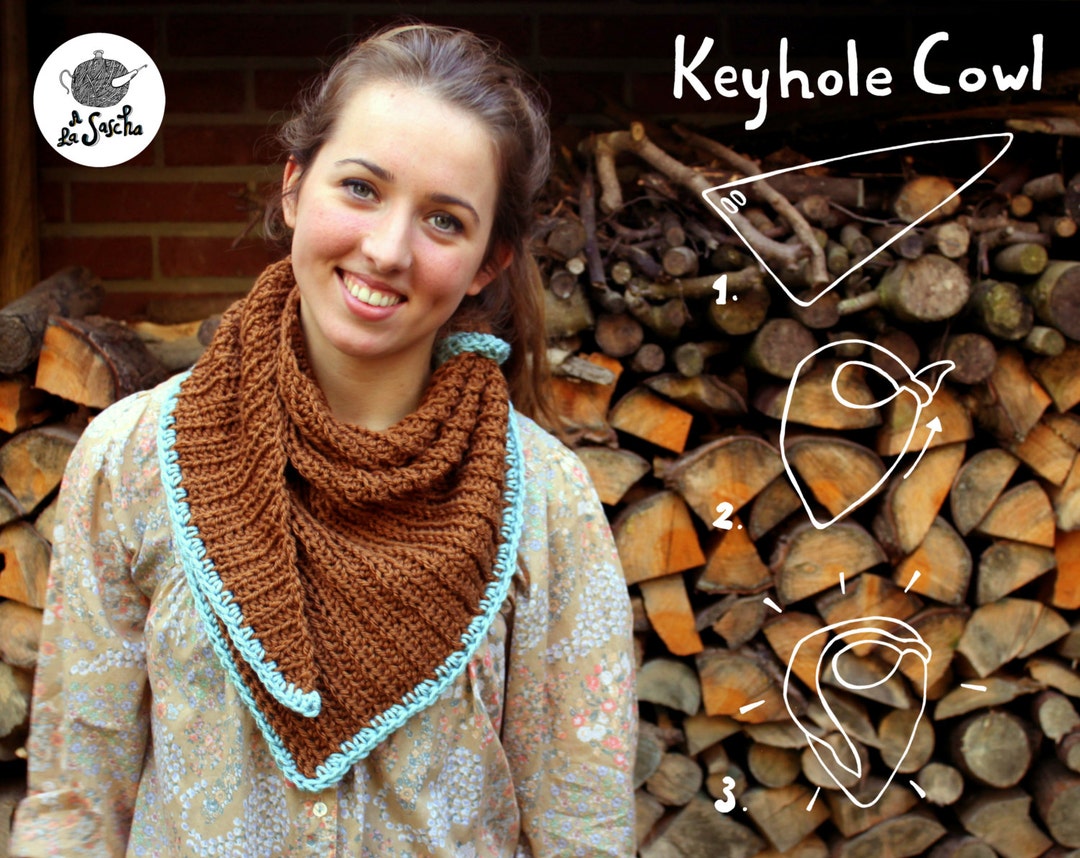 Keyhole Cowl Crochet Pdf Pattern INSTANT DOWNLOAD - Etsy
