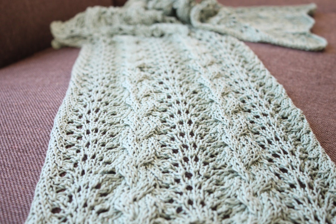 Cabled Chevron Scarf Knitting Pdf Pattern INSTANT DOWNLOAD - Etsy