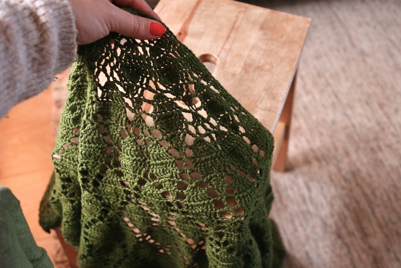Botanical Shawl Crochet Pdf Pattern INSTANT DOWNLOAD - Etsy