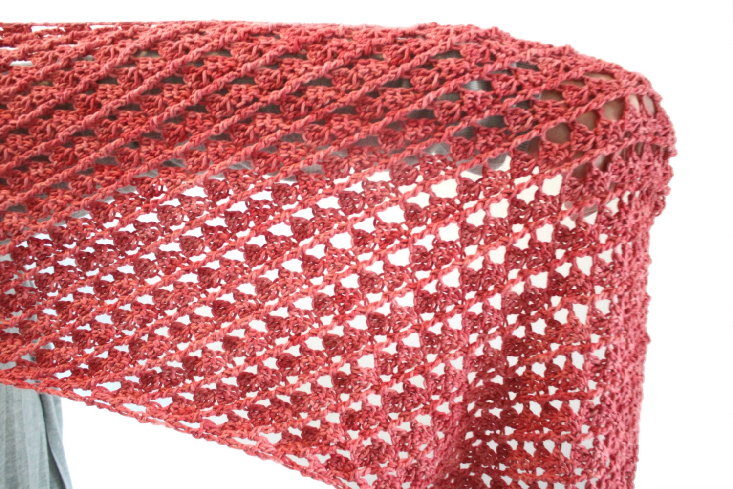 Ribbed Lace Scarf Crochet Pdf Pattern INSTANT DOWNLOAD | Etsy