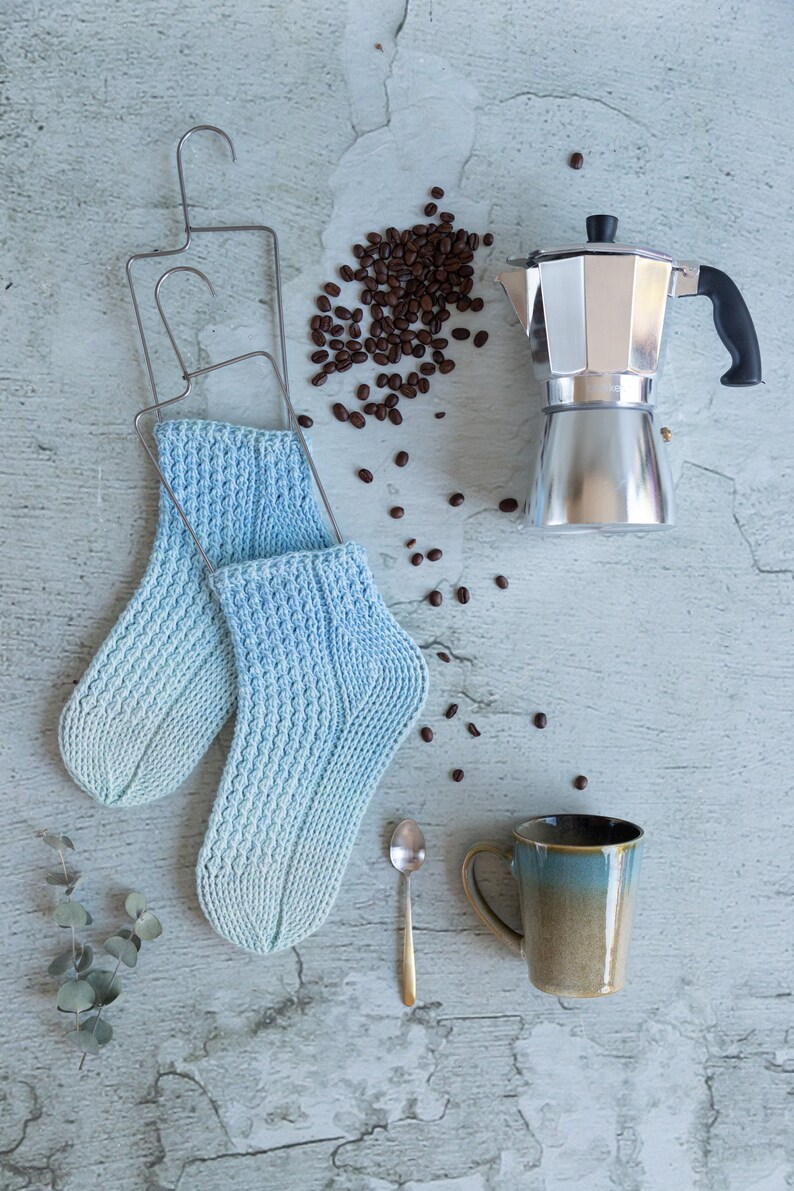 Coffee Bean Socks Crochet Pdf Pattern INSTANT DOWNLOAD - Etsy