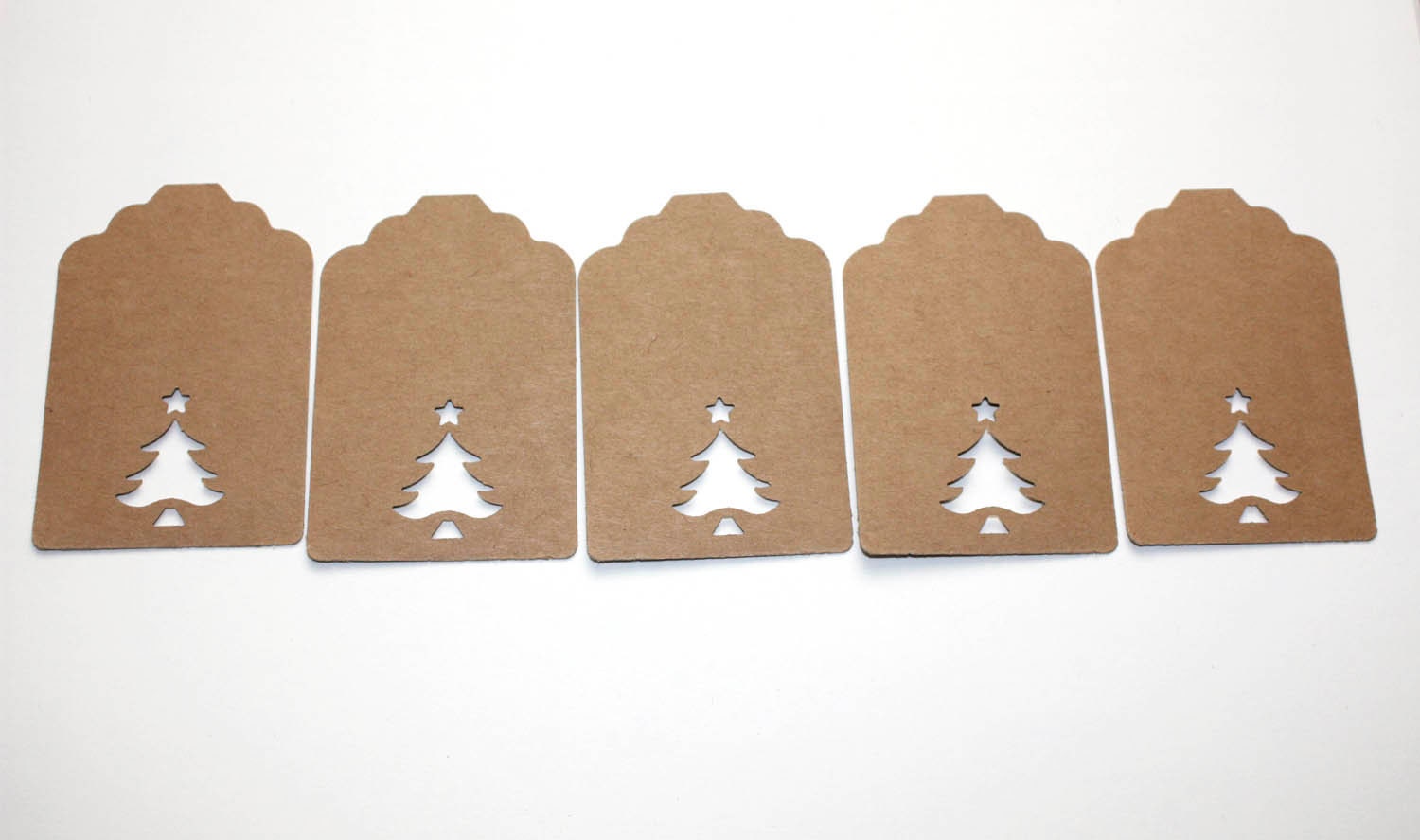 Kraft Christmas Tags Holiday Party Favor Tags DIY Christmas - Etsy