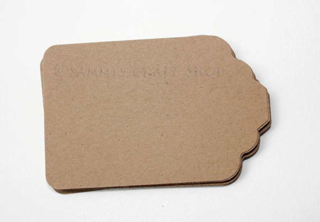 50 Brown Kraft Tags Die Cut Merchandise Tags, Blank Tags, Favor Tags ...