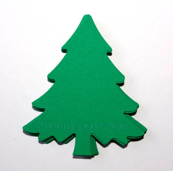 Green Christmas Tree Outline