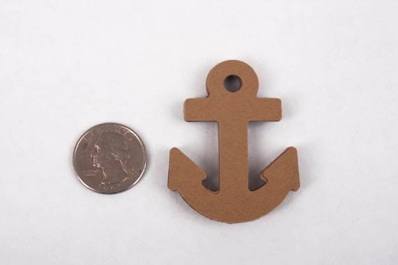 25 Kraft Paper Anchor Die Cuts for Nautical Theme & Beach Theme Wedding ...