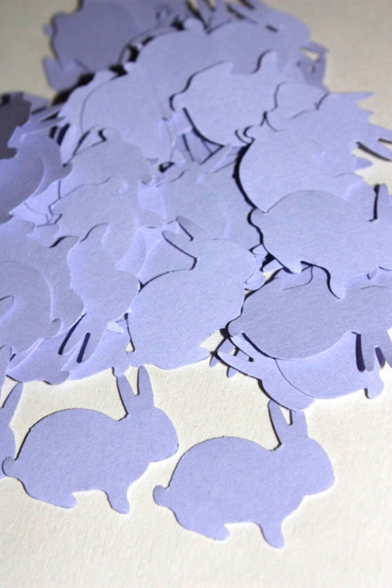 Easter Bunny Confetti Paper Bunny Cut Outs Bunny Die Cuts - Etsy