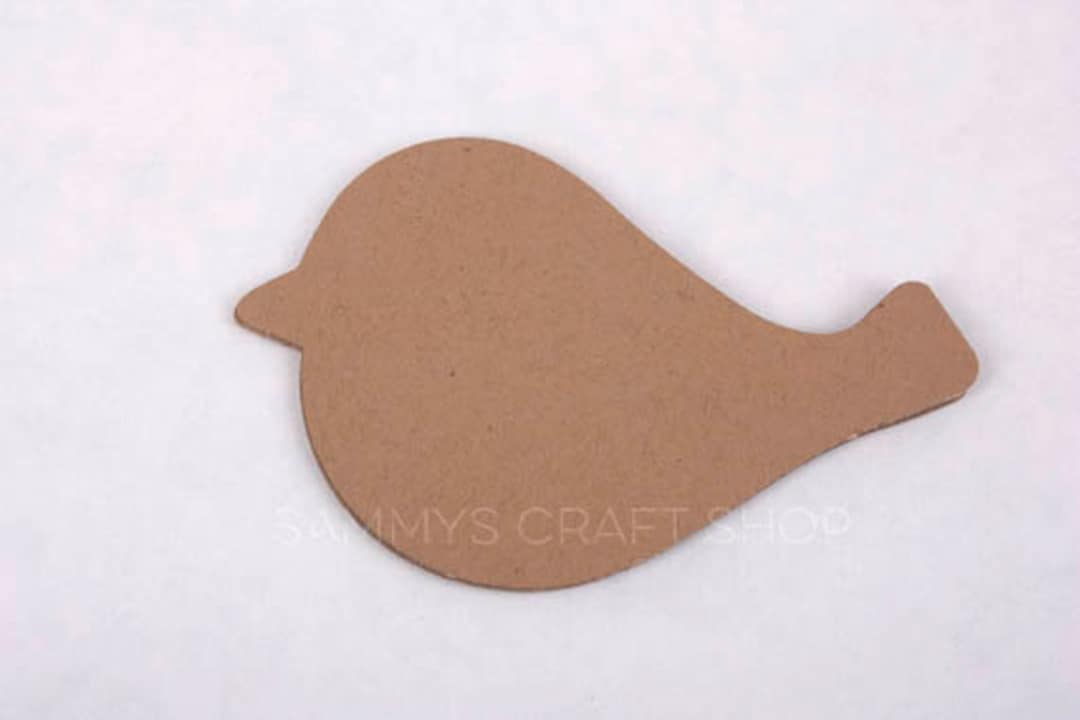 25 Bird Cut Outs, Kraft Brown Die Cut Birds, DIY Bird Tags, A Sweet ...