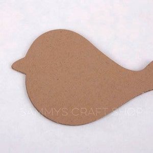 25 Bird Cut Outs, Kraft Brown Die Cut Birds, DIY Bird Tags, A Sweet ...