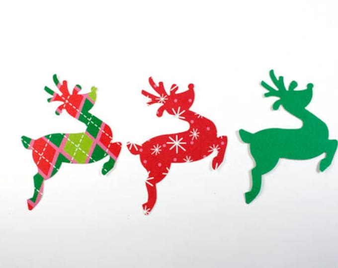 30 Reindeer Die Cuts, Christmas Reindeer, Reindeer Decoration ...