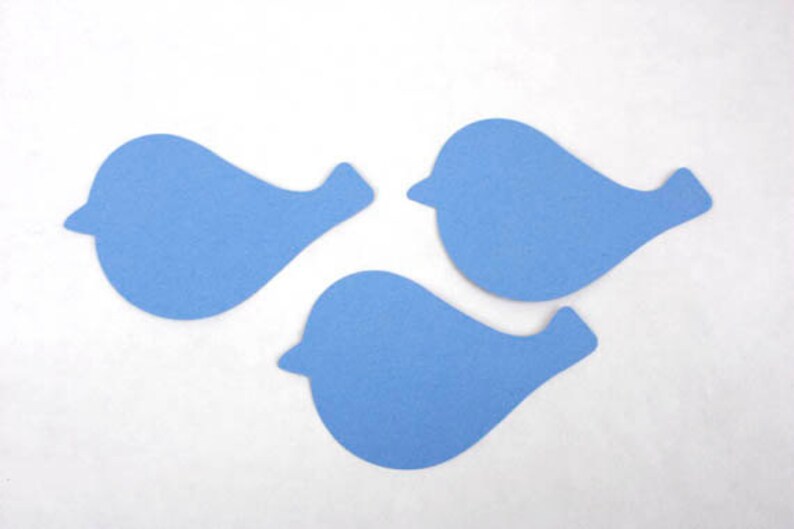 25 Blue Bird Cut Outs Die Cut Paper Birds Boy Baby Bird - Etsy UK