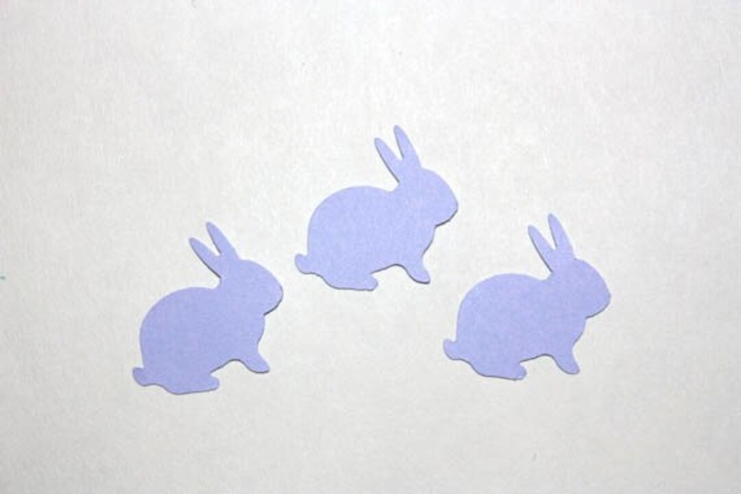 Easter Bunny Confetti, Paper Bunny Cut Outs, Bunny Die Cuts, Some Bunny ...