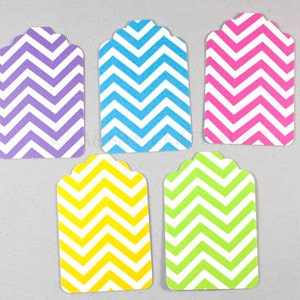 25 Chevron Tags Chevron Print Hang Tags Merchandise Tags - Etsy