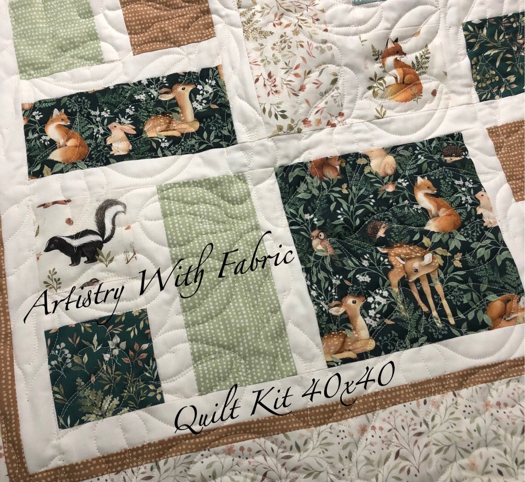 Quilt Kit--little Fawn and Friends--40x40 - Etsy