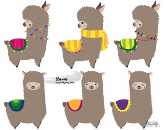 Llama clipart | Etsy