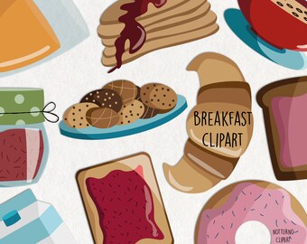 Brunch Clipart Set Digital Download Cute Food PNG Bundle - Etsy