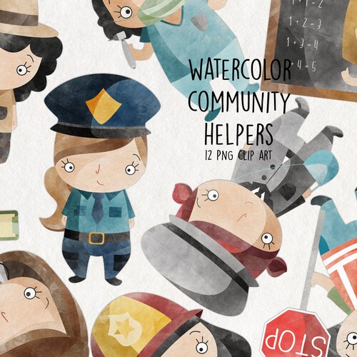 Community Helpers Clip Art Bundle Instant Download - Etsy