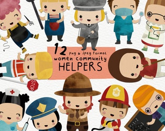 Careers Jobs Watercolor Clipart COMMERCIAL 15 (Instant Download) - Etsy