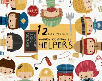 Careers Jobs Watercolor Clipart COMMERCIAL 15 (Instant Download) - Etsy