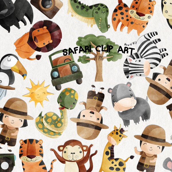 Safari Clip Art - Etsy
