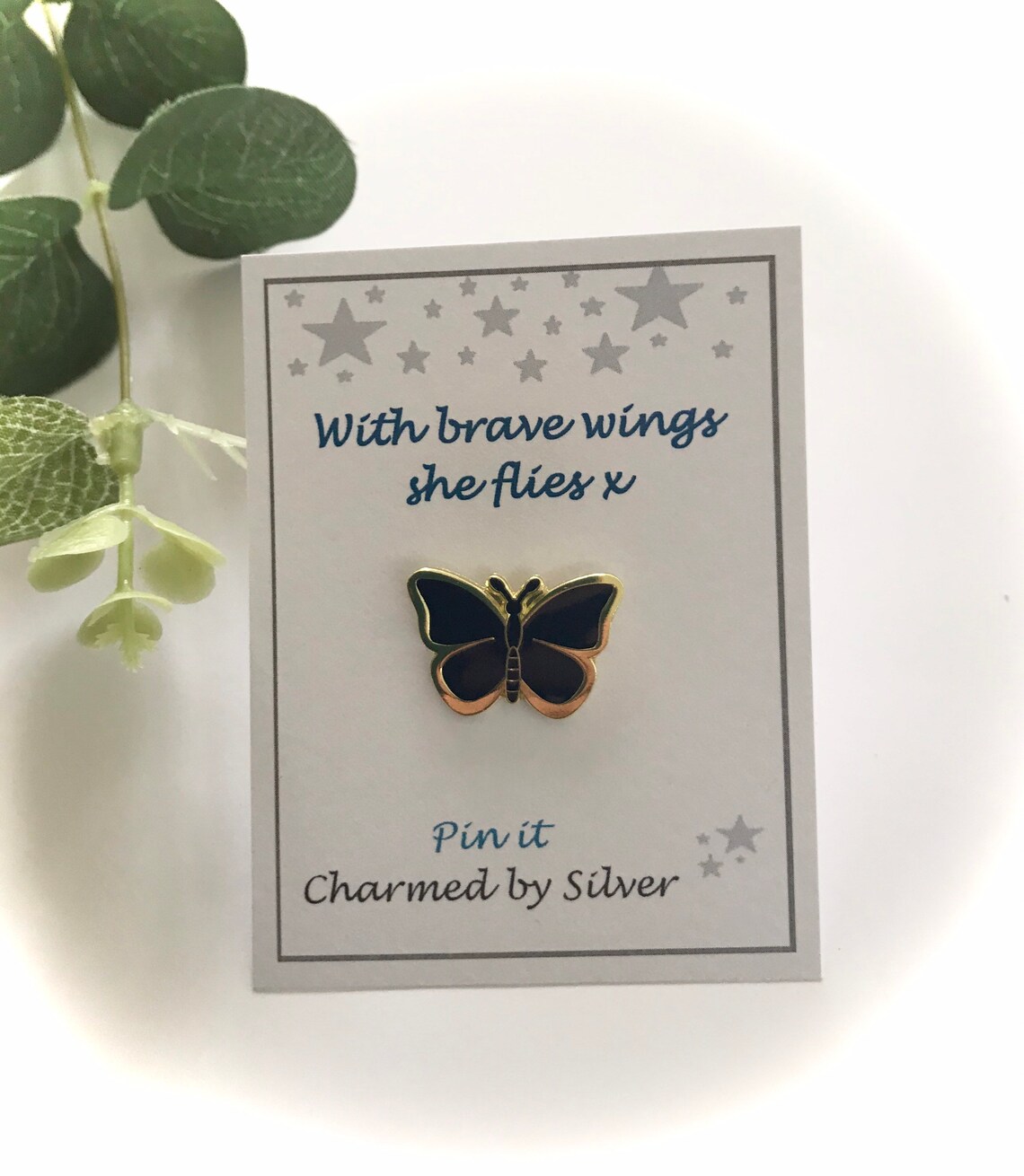 Beautiful Butterfly Enamel Pin Badge in Red Blue Green - Etsy