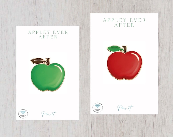 Apples and Pears Enamel Pin Set - Etsy