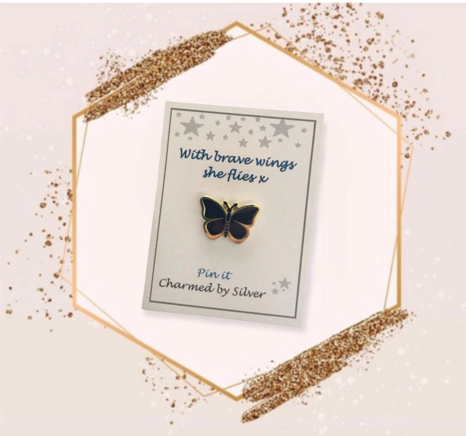 Beautiful Butterfly Enamel Pin Badge in Red Blue Green - Etsy