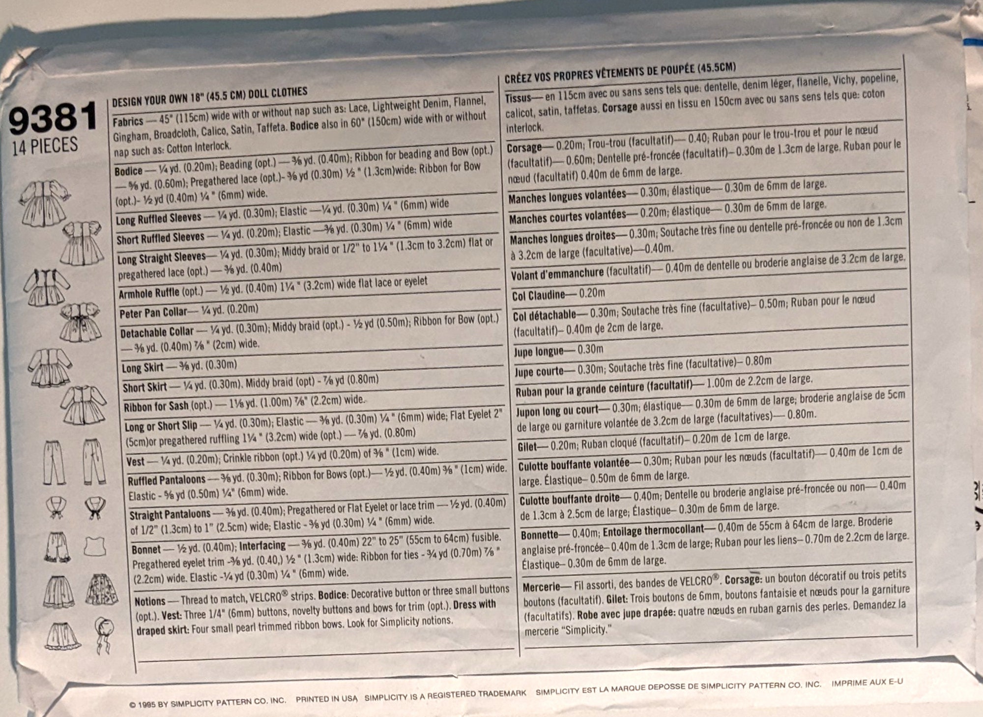 Uncut Simplicity Crafts Pattern 9381 Design Your Own Easy - Etsy