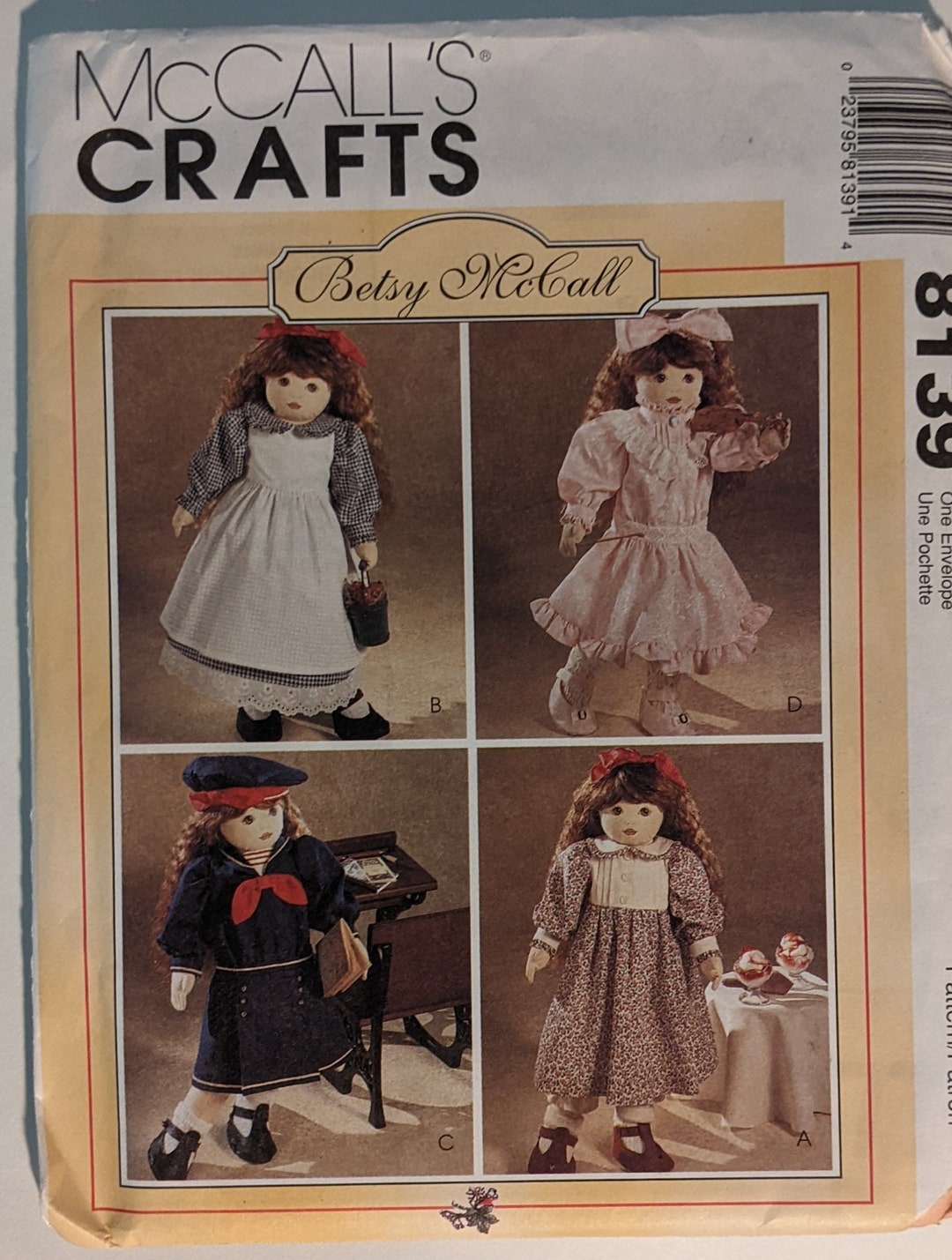 Mccall's Crafts Pattern by Betsy Mccall #8139 - 18