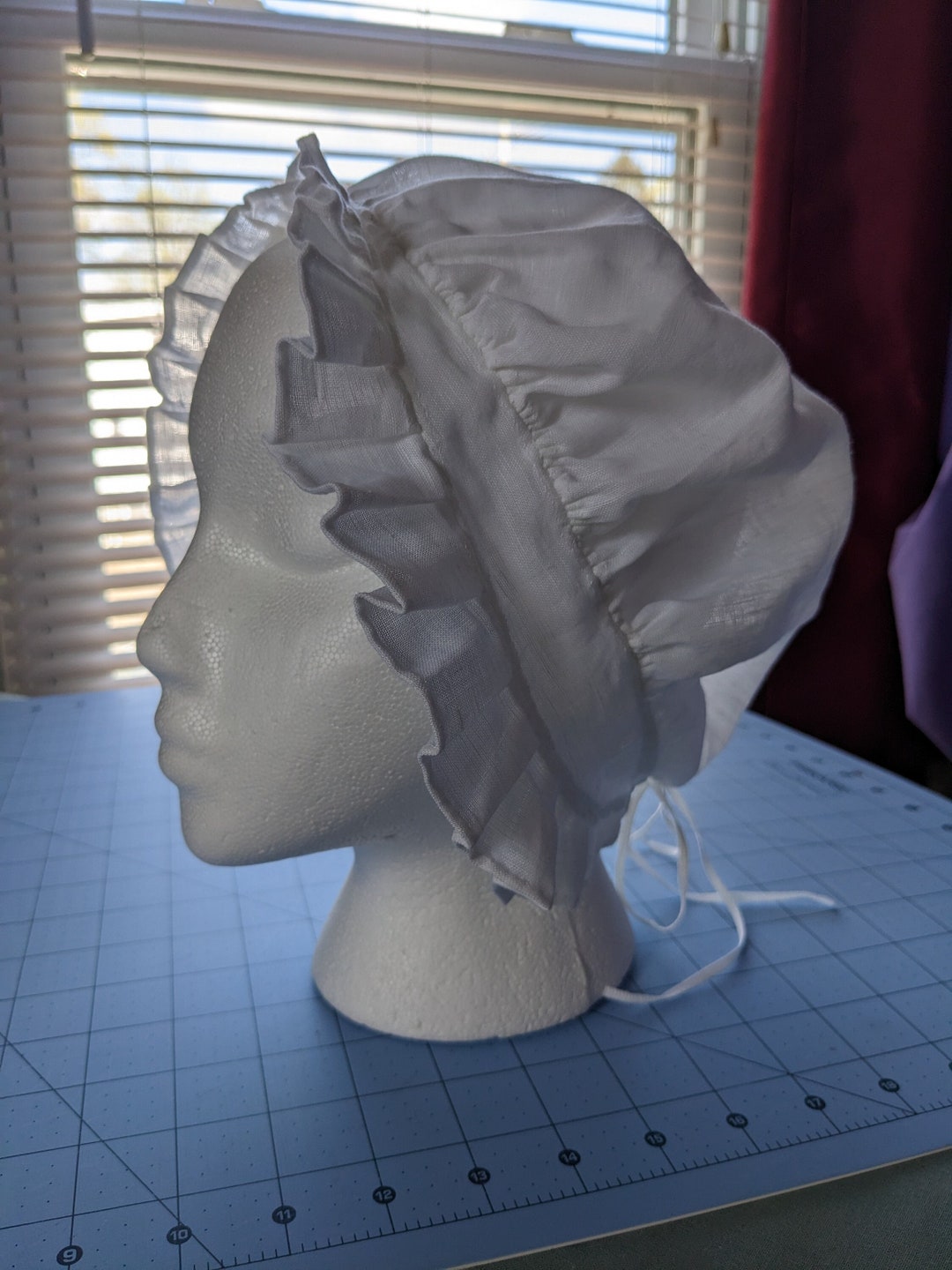 1770 1780 Pleated Cap cotton Linen Blend - Etsy