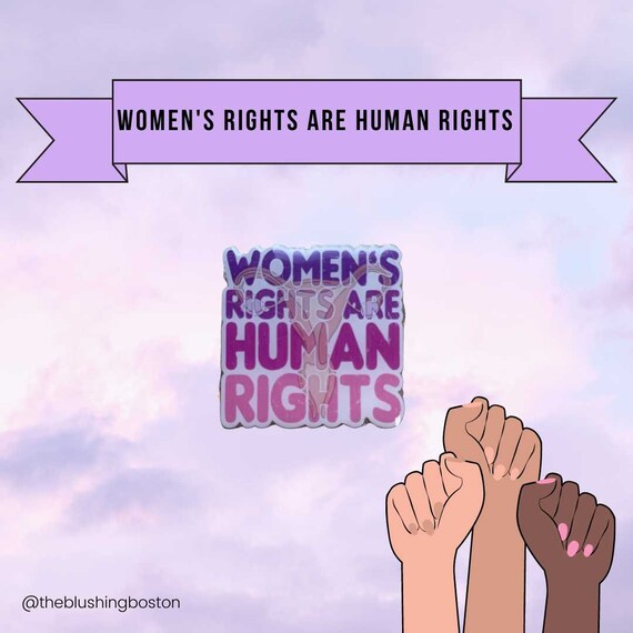 Women's Rights Are Human Rights Badge Reel - Etsy
