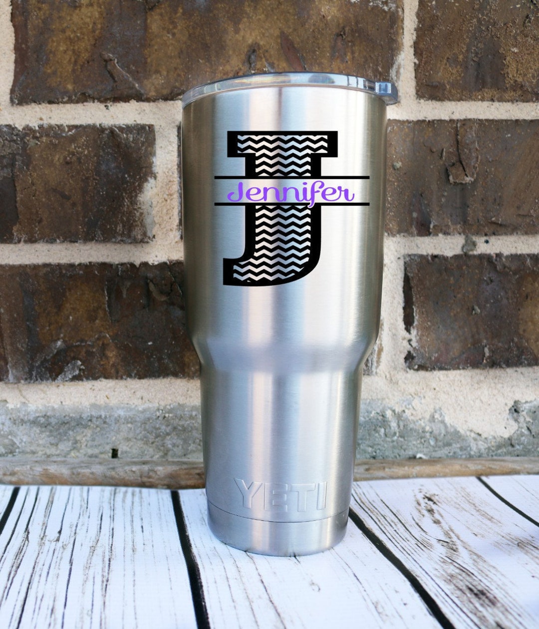 Yeti Custom Decal, Yeti Rambler, Custom Decal, Monogram Decal ...