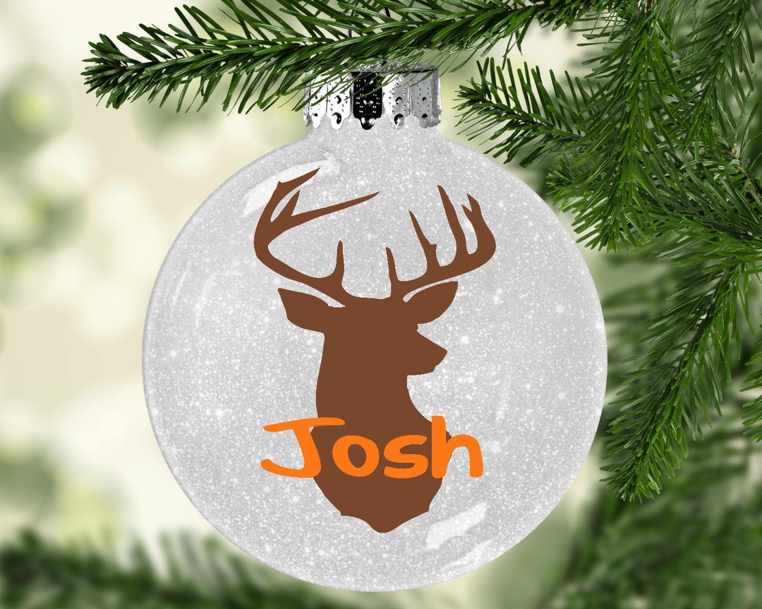 Personalized Ornament, Buck Ornament, Doe Ornament, Personalized ...