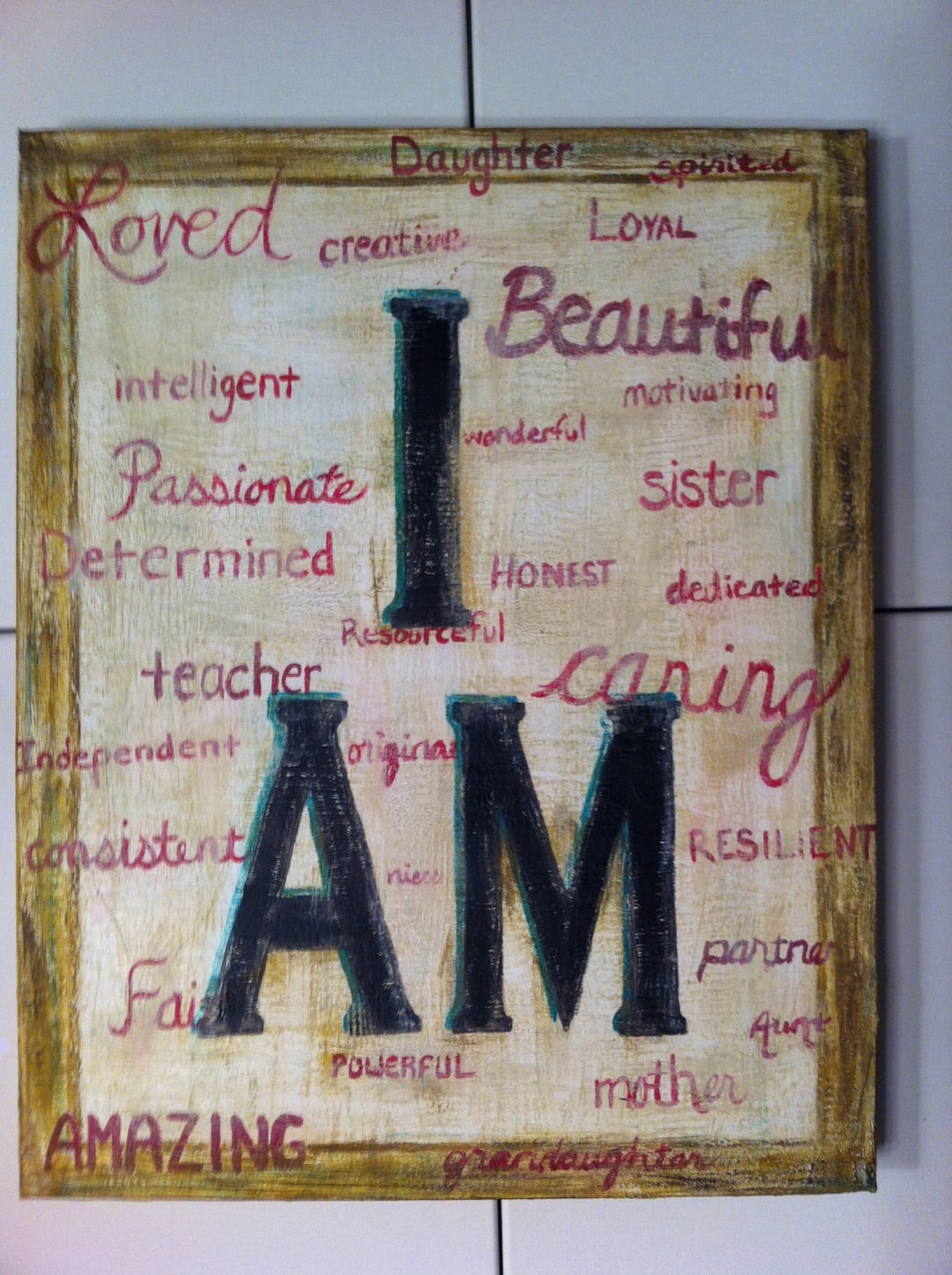 I AM. Made to Order Original Design Hand Painted - Etsy