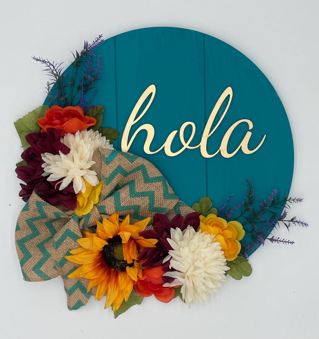Hola Door Hanger Sign - Etsy
