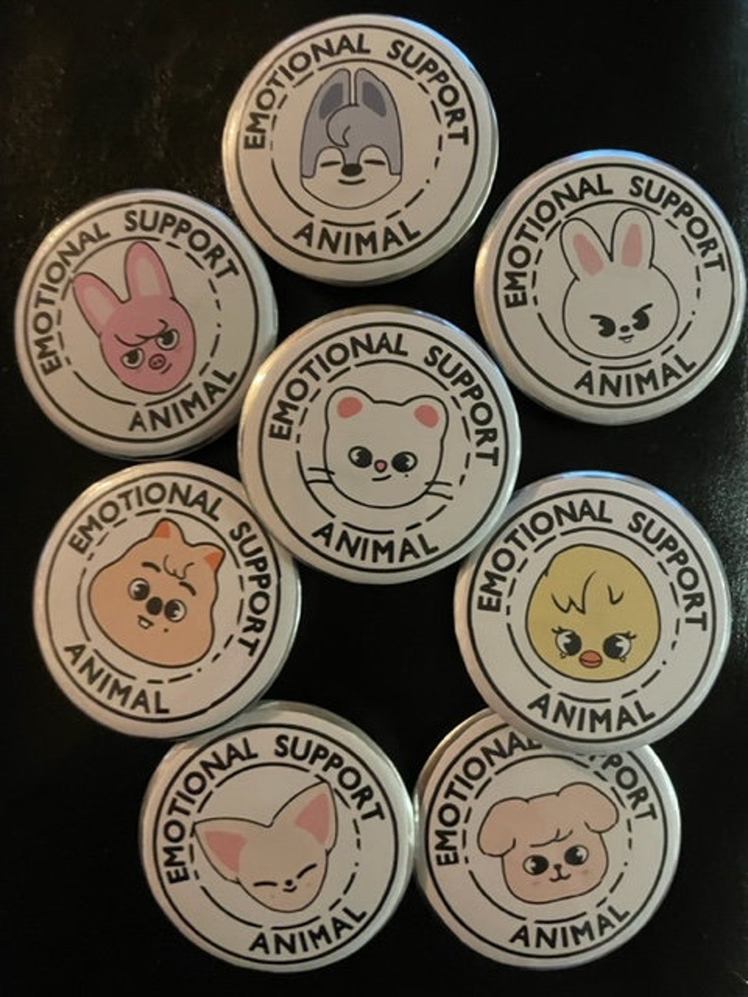Skzoo Emotional Support Animal Button Pin - Etsy
