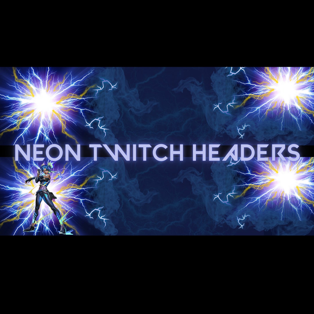Neon Valorant Twitch Header - Etsy
