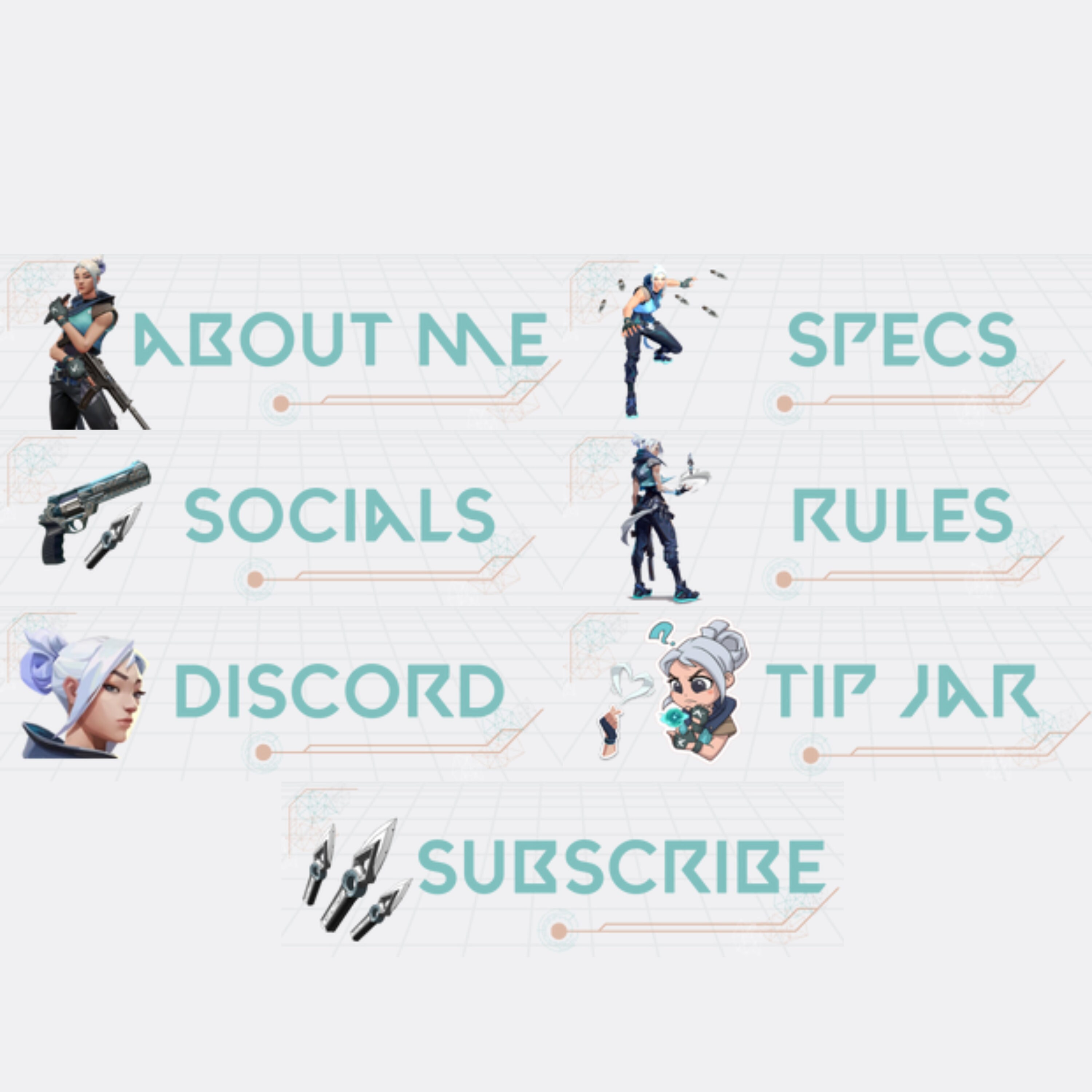 Jett Valorant Twitch Panels Transparent - Etsy Ireland