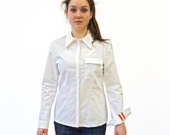 Hidden Button Blouse - Etsy