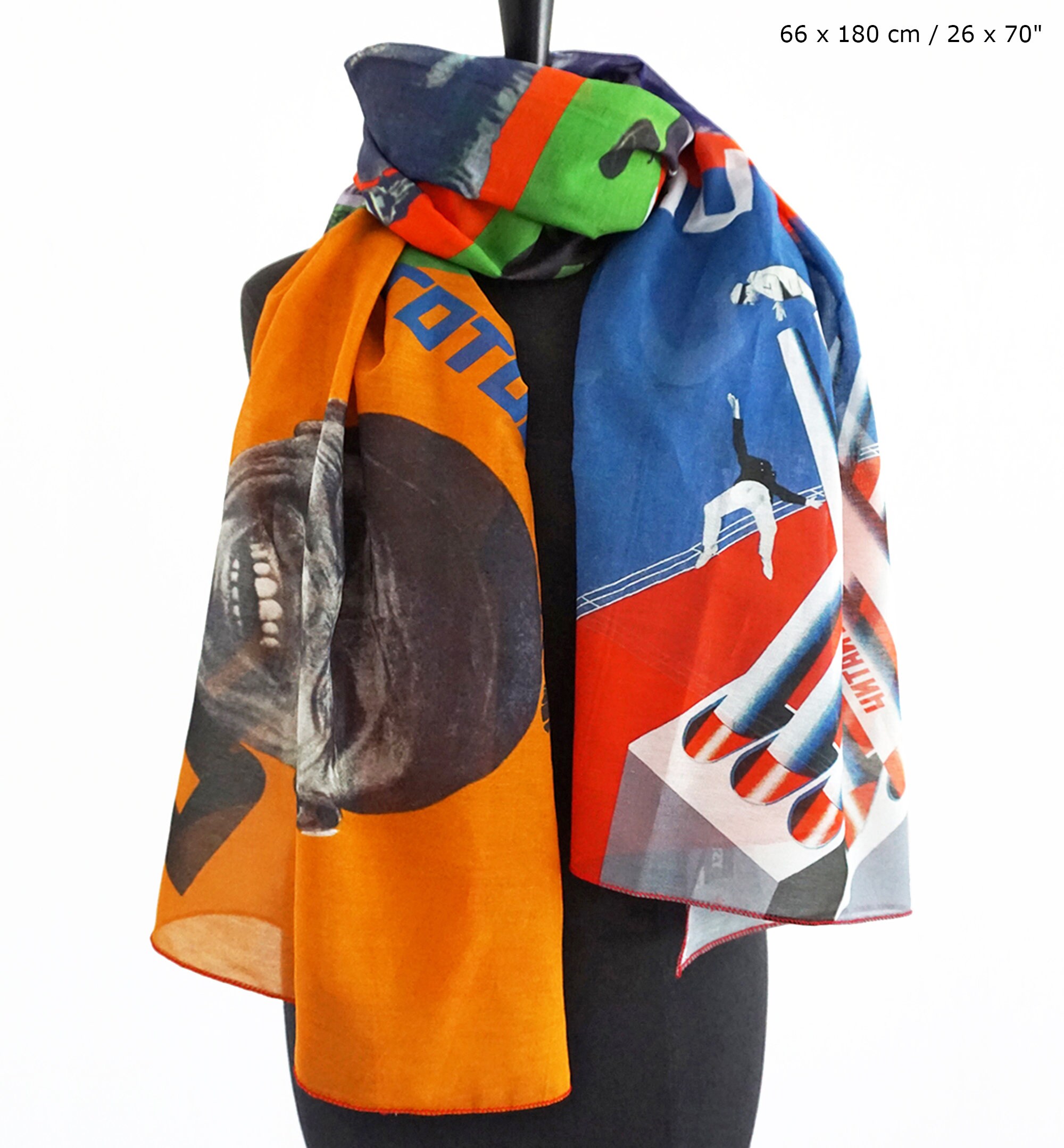 COLOR SCARVES Soviet-union Posters From 1920s, Yellow Red Blue Green ...