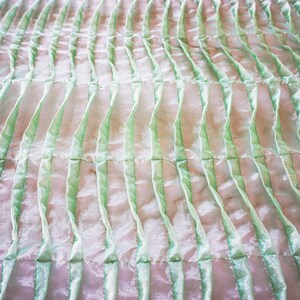 ORGANZA TUCK SCARF Pleated Shawl, Green Translucent - Etsy