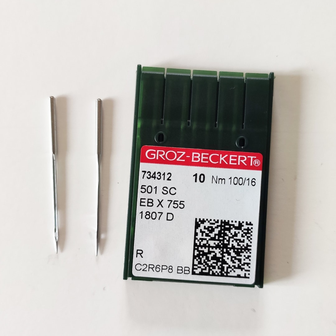 Groz-beckert Sewing Machine Needles, Round Bottom Flask, Needle System 501 SC/1807 D/755 Needle ...