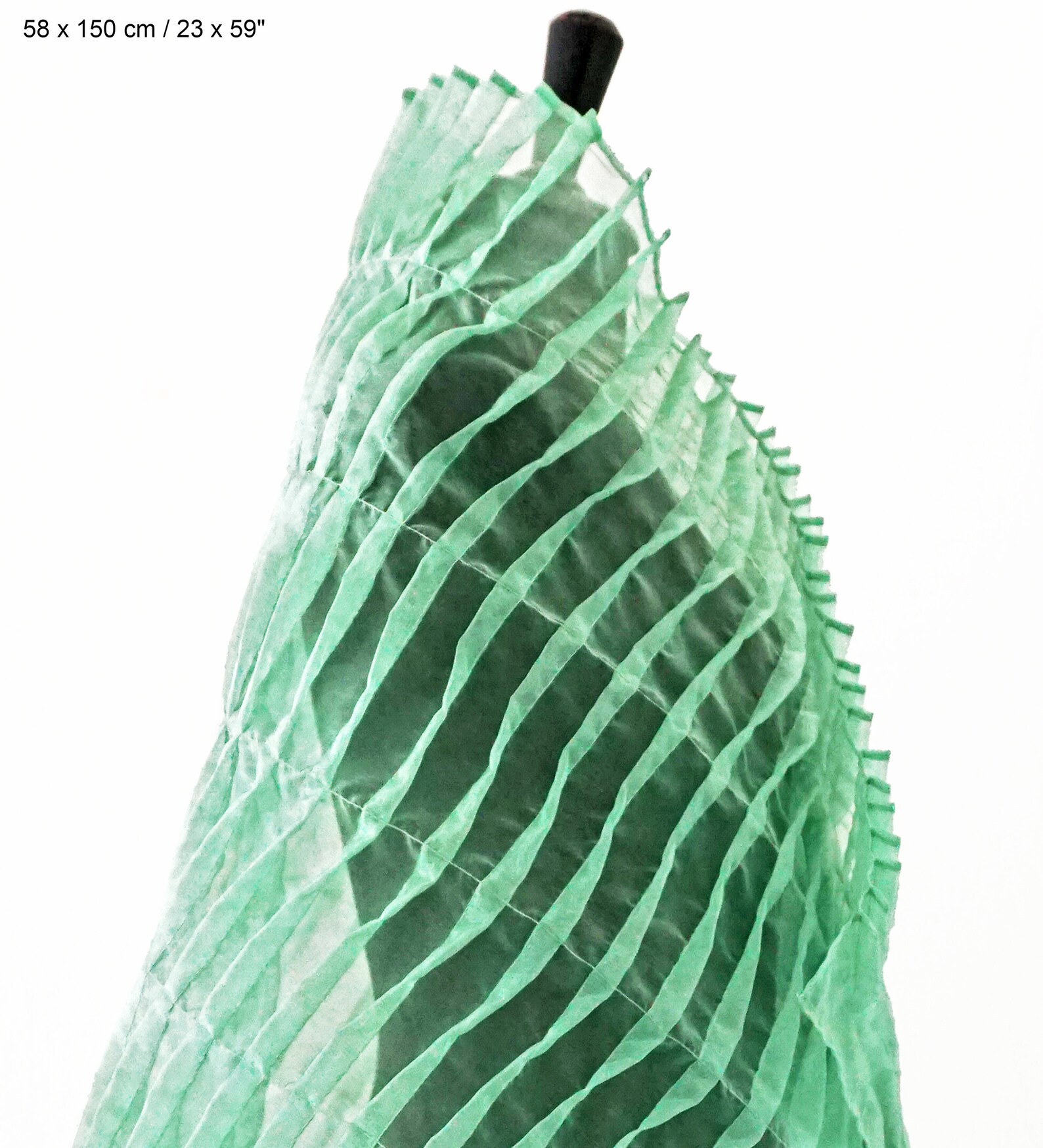 ORGANZA TUCK SCARF Pleated Shawl, Green Translucent - Etsy