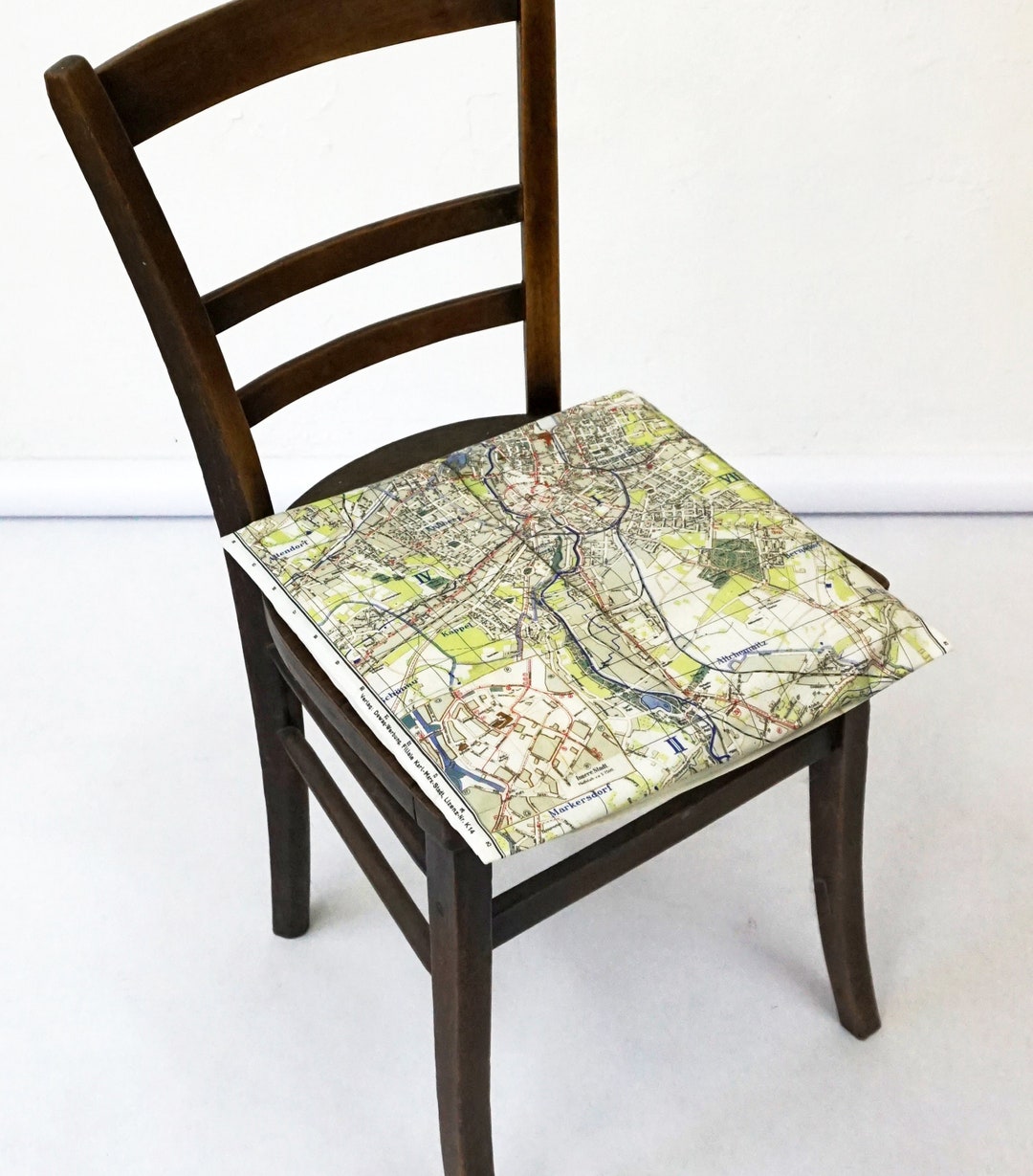 Karl-marx-stadt Pillow Cover Cotton, GDR Map 1960 Years, 40x40cm ...