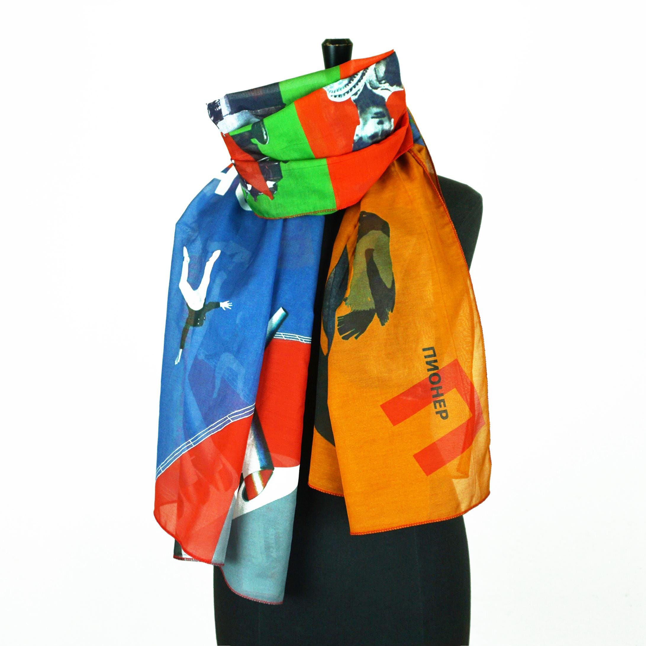 COLOR SCARVES Soviet-union Posters From 1920s, Yellow Red Blue Green - Etsy