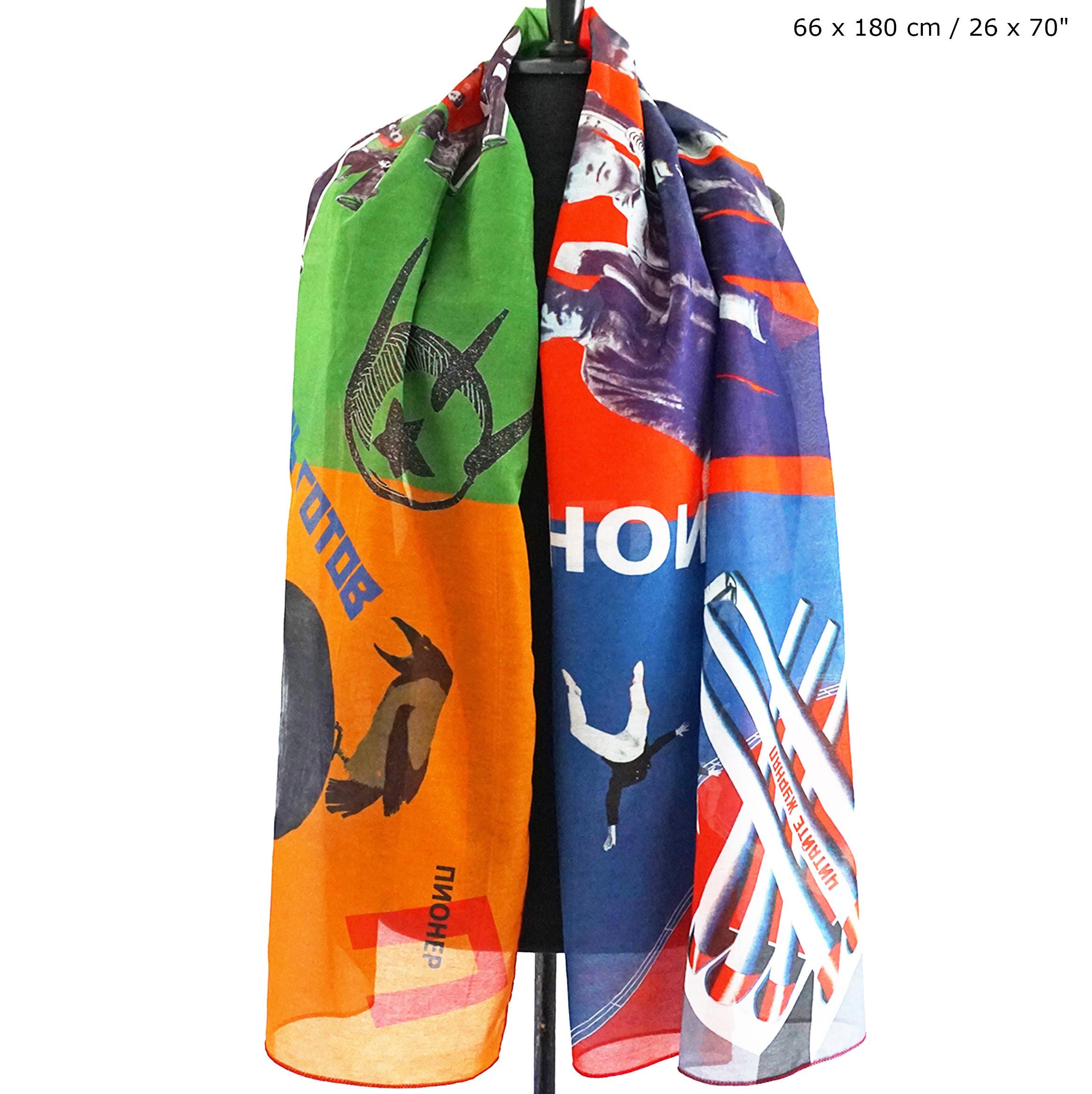 COLOR SCARVES Soviet-union Posters From 1920s, Yellow Red Blue Green - Etsy