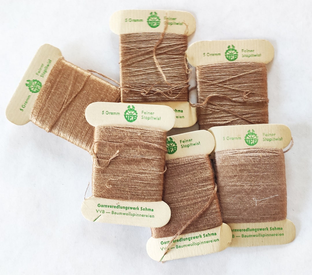 Vintage GDR Stuffing Thread, Darning Yarn, VVB Cotton Spinning Mills ...