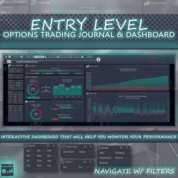 Trading Journal Template - Etsy