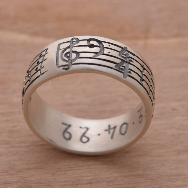 Music Note Ring - Etsy